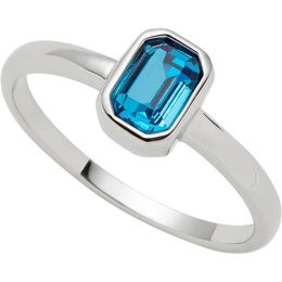CIAO! BY LEONARDO Damen CIAO! BY LEONARDO Fingerring &raquo;Sophia CIAO&laquo; mit Kristallglas blau 20, Edelstahl, 2mm