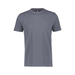 Lerros Herren Lerros T-Shirt im Basic-Look grau S (48)