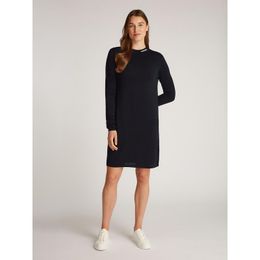 Calvin Klein Jeans Damen Maxikleid &raquo;SMOOTH YARN SWEATER DRESS&laquo; mit Logodruck schwarz XS (34), N-Gr