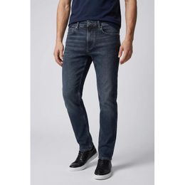 Pepe Jeans Damen Tapered-fit-Jeans &raquo;STANLEY&laquo; Ziern&auml;hte an den Ges&auml;&szlig;taschen blau 36, L&auml;nge 34