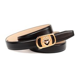 Anthoni Crown Damen Lederg&uuml;rtel schwarz 95