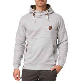 INDICODE Herren Kapuzensweatshirt &raquo;INAix&laquo; grau XXL
