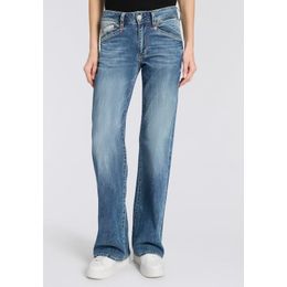 Herrlicher Damen Bootcut-Jeans &raquo;Prime New Denim Light&laquo; mit Stretch 28, L&auml;nge 32