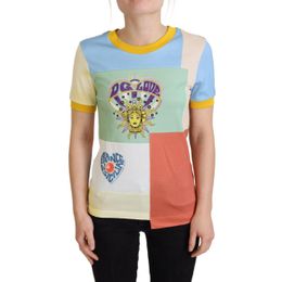 Dolce & Gabbana Dolce & Gabbana Multicolor Baumwolle DG Love Damen Patchwork