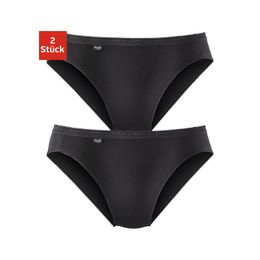 Sloggi Damen Sloggi Tai-Slip &raquo;Basic+&laquo; perfekter Sitz, Baumwollmix, elastisch, weiche N&auml;hte schwarz 38