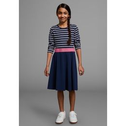 Kangaroos M&auml;dchen Kangaroos Jerseykleid &raquo;Kleid mit Glitzerg&uuml;rtel&laquo; festliche Anl&auml;sse, kniefrei, modischer Stil, aus Stretchqualit&auml;t wei&szlig; 176/182, N-Gr