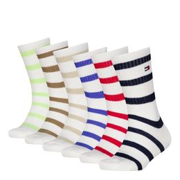 Tommy Hilfiger Herren Socken &raquo;TH KIDS SOCK 6P BRETON ECOM&laquo; 6 Paar bunt 35-38