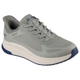 Skechers Herren Slip-On Sneaker &raquo;BOBS SQUAD 4&laquo; Trainingsschuh, Sneaker, Schn&uuml;rschuh zum einfachen Schlupfen gr&uuml;n 41