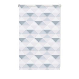 Gardinia Seitenzugrollo &raquo;Easyfix Rollo Triangle&laquo; Lichtschutz Sichtschutz mit Bohren/ohne Bohren freih&auml;ngend mit Triangle Motiv grau Polyester 150cm, 