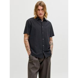 Jack & Jones Jack & Jones Herren Kurzarmhemd &raquo;JJESUMMER LINEN BLEND SHIRT S/S SN&laquo; Baumwolle mit Leinen, regular fit L, N-Gr