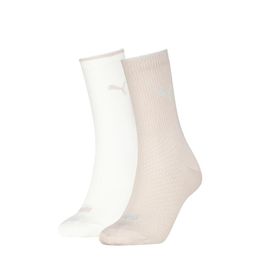 Puma Herren Puma Socken &raquo;Puma WOMEN SOCK&laquo; 2 Paar, mit atmungsaktivem Mesh zur Bel&uuml;ftung, um k&uuml;hl und trocken zu bleiben beige 35-38