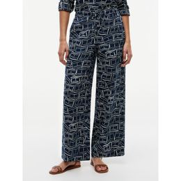 Tommy Hilfiger Damen Leinenhose &raquo;ESS LINEN PULL ON PANTS&laquo; in lockerer Passform, Elastikbund blau L (42/44), N-Gr