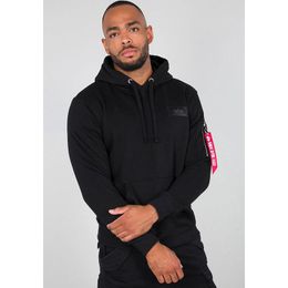 Alpha Industries Herren Kapuzensweatshirt &raquo;BACK PRINT HOODY&laquo;, Baumwollmischung, regular fit schwarz L