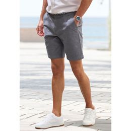 John Devin Herren Chinoshorts &raquo;- sommerliche Shorts aus hochwertiger Oxford-Qualit&auml;t&laquo; kurze Hose, regular-fit, aus angenehm elastischer Baumwolle grau