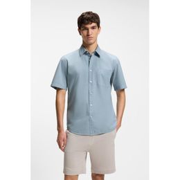 BOSS Orange Herren BOSS Orange Kurzarmhemd Regular Fit, Kentkragen, Kurzarm L (41/42), N-Gr