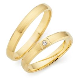 Phoenix Ph&ouml;nix Unisex Trauring &raquo;Schmuck Partnerring Ehering Verlobungsring Freundschaftsring&laquo; Made in Germany - wahlweise mit oder ohne Brillant 62, ohne 