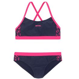 Bench. M&auml;dchen Bustier-Bikini mit geometrische bedruckten Eins&auml;tzen bunt 170/176, N-Gr