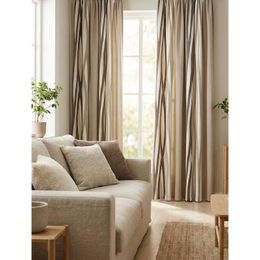 WIRTH Vorhang &raquo;Brooklyn&laquo; Kr&auml;uselband 1 Stk. tlg. braun Polyester 150cm, Kr&auml;uselband, 145cm