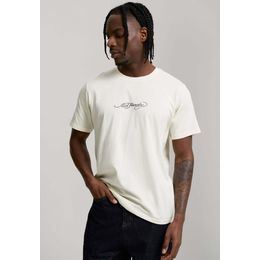 Ed Hardy T-Shirt 'Dragon Panther' Herren Gr&ouml;&szlig;e XXL ecru / gelb / dunkelgrau / kirschrot