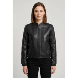 Mauritius Damen Lederjacke &raquo;MWAshli&laquo; Blouson mit elastischen B&uuml;ndchen schwarz XS (34) Trachtenmode
