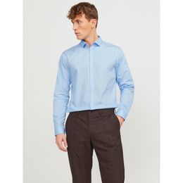 Jack & Jones Jack & Jones Herren Langarmhemd &raquo;JPRBLACARDIFF SHIRT L/S NOOS&laquo; blau L, N-Gr