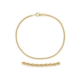 Firetti Damen Goldarmband &raquo;Schmuck Geschenk Gold 333 Armkette Zopfkette&laquo; Made in Germany gold 21, Gelbgold 333