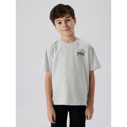 name it Kinder Kurzarmshirt &raquo;NKMMAJOR MARVEL NREG SS TOP MAR&laquo; grau 134 (140)
