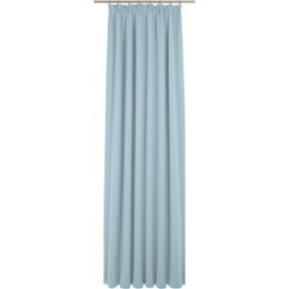 WIRTH Vorhang &raquo;Newbury&laquo; Kr&auml;uselband 1 Stk. tlg. blau Jacquard, Baumwolle, Polyester 125cm, Kr&auml;uselband, 65cm