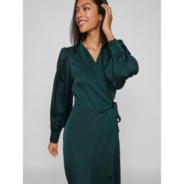Vila Damen Maxikleid &raquo;VIENNA RAVENNA ANKLE WRAP DRESS-NOOS/OC&laquo; Kunstfaser, regular fit gr&uuml;n 34, N-Gr