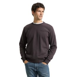 Tom Tailor Herren Tom Tailor Sweatshirt, mit Logo Stickerei braun XL