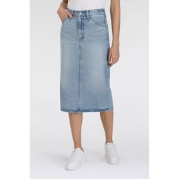 Levi's Levi's Damen Jeansrock &raquo;HR BACK SLIT SKIR&laquo; mit Schlitz hinten blau 31