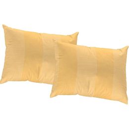 WIRTH Dekokissen &raquo;Niederau&laquo; gold Obermaterial: 67% Polyacryl, 33% Polyester B/L: 40cm x 40cm, 2 Stk.