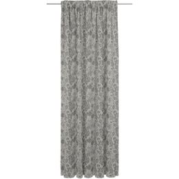 Adam Vorhang &raquo;Flower Cuv&eacute;e Light&laquo; Multifunktionsband 1 Stk. tlg. aus 100% Bio-Baumwolle schwarz Jacquard, Baumwolle 145cm, Multifunktionsband, 142cm