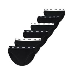 Puma Damen Puma Slip &raquo;Puma WOMEN COTTON BRIEFS&laquo; 6er Pack schwarz-wei&szlig; XL