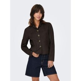 Jacqueline de Yong Jdy Damen JDY Lederimitatjacke &raquo;JDYNICO FAUX SUEDE JACKET OTW SGO NOOS&laquo; Kunstfaser braun S