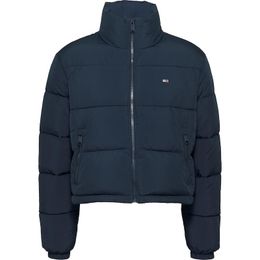 Tommy Jeans Damen Steppjacke mit Logostickerei blau S (36)