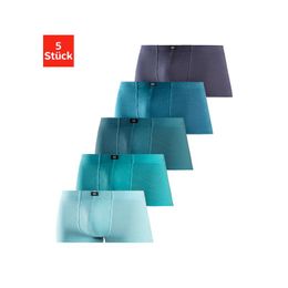 H.I.S. H.I.S Herren Hipster Packung, 5 Stk. knapp sitzende Boxershorts aus Baumwollstretch bunt 8 (XXL), 5 Stk.