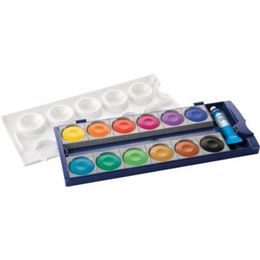 Pelikan Deckfarbkasten 735/K12, inkl. Deckwei&szlig;, 12 Farben