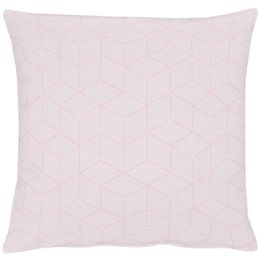 Apelt Dekokissen &raquo;7901 Uni Fleck&laquo; Kissenh&uuml;lle mit F&uuml;llung, 1 St&uuml;ck rosa Kunstfaser, Polyester B/L: 39cm x 39cm, 1 Stk.