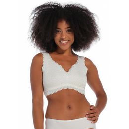 MAGIC BODYFASHION Damen MAGIC BODYFASHION Bustier Nahtlose Verarbeitung f&uuml;r ein unsichtbares Aussehen wei&szlig; XXL, N-Gr