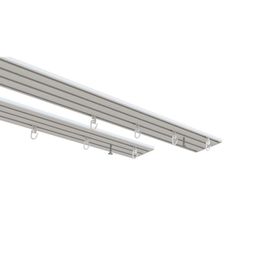 OTTO home Gardinenschiene &raquo;Tanbul&laquo; 4 l&auml;ufig-l&auml;ufig Fixma&szlig; wei&szlig; Aluminium B/L: 100cm, 4 l&auml;ufig
