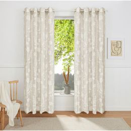 OTTO home Gardine &raquo;Linnah&laquo; &Ouml;sen 1 Stk. tlg. halbtransparent, strukturiert, Wohnzimmer, Schlafzimmer, Esszimmer beige Polyester, Polyester, recyceltes 