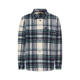 Camel Active Herren Camel Active Flanellhemd Oversized blau 4XL, N-Gr