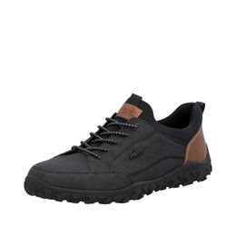 Rieker Herren Slip-On Sneaker Outdoorschuh, Freizeitschuh, Halbschuh, Slipper mit Profilsohle schwarz 40