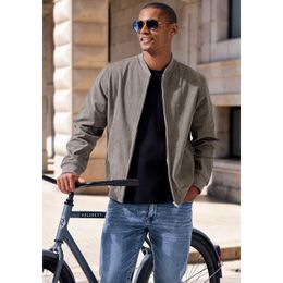 H.I.S. H.I.S Damen Cordjacke &raquo;- Blouson mit Rei&szlig;verschluss&laquo;, Pilotenjacke / &Uuml;bergangsjacke aus Cord, regular fit beige XL (56/58)