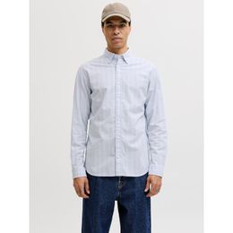 Jack & Jones Jack & Jones Herren Langarmhemd &raquo;JPRBLUHARVEY OXFORD L/S SHIRT SN&laquo; Baumwolle, regular fit wei&szlig; XL, N-Gr