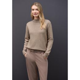 Street One Damen Street One Rollkragenpullover mit Rippb&uuml;ndchen beige 40