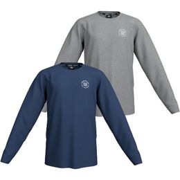 H.I.S. H.I.S Jungen Langarmshirt &raquo;2er Pack Shirts mit Logoprint f&uuml;r Jungen&laquo; Packung, 2, 2 Stk. F&uuml;r TEENS. 2er Pack Shirts grau 152/158