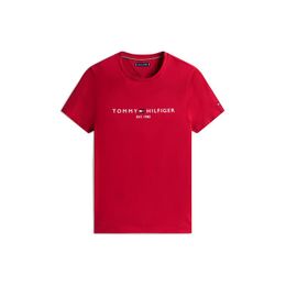 Tommy Hilfiger Herren T-Shirt &raquo;TOMMY LOGO&laquo; aus reiner Baumwolle rot 3XL