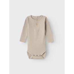 name it Jungen Langarmbody &raquo;NBMKAB LS BODY NOOS&laquo; beige 62, N-Gr